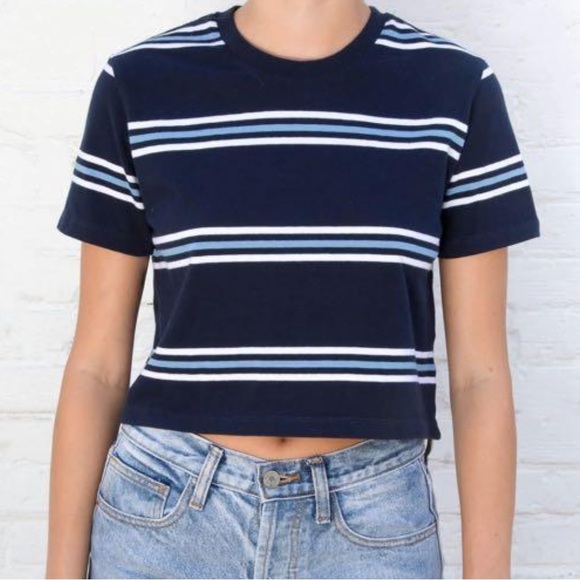 Brandy Melville | Tops | Brandy Melville Helen Top Blue Stripped | Poshmark